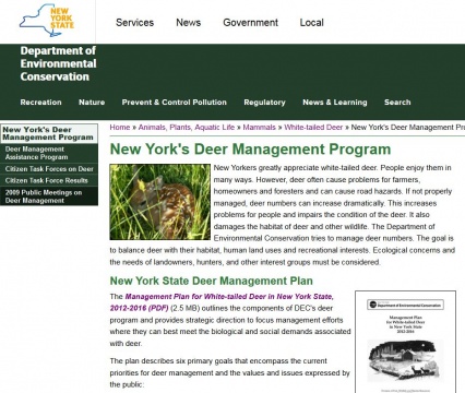New York's Deer Management Program | Community Deer Advisor